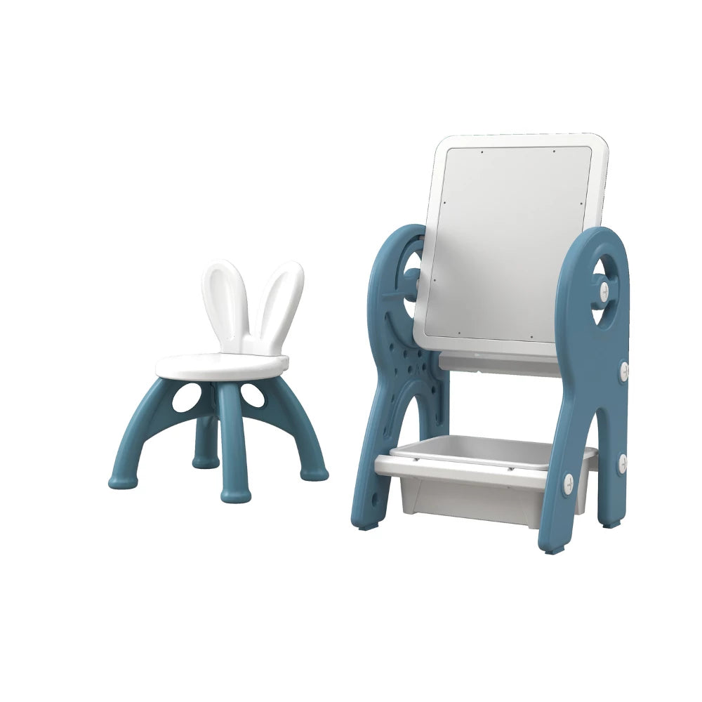 Kids Whiteboard And Lego Block Table With Chair – KiwiBargain